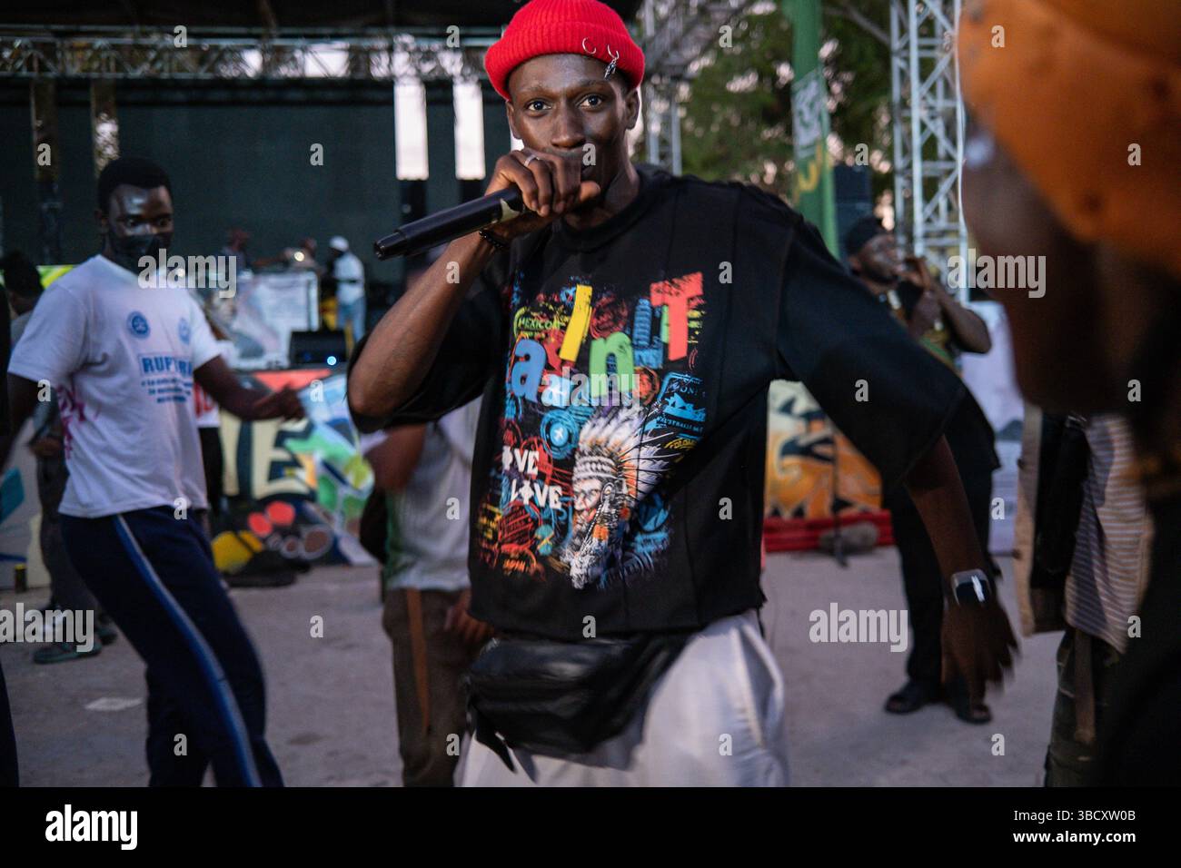 Dakar, Senegal. 18th May, 2025. Artists, singers and rappers compete in ...