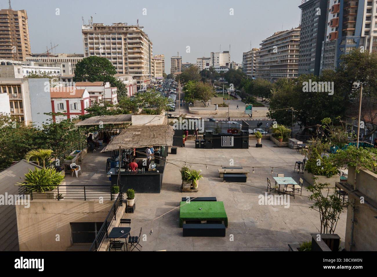 Dakar, Senegal. 15th May, 2025. Aerial view of Independence Square in ...