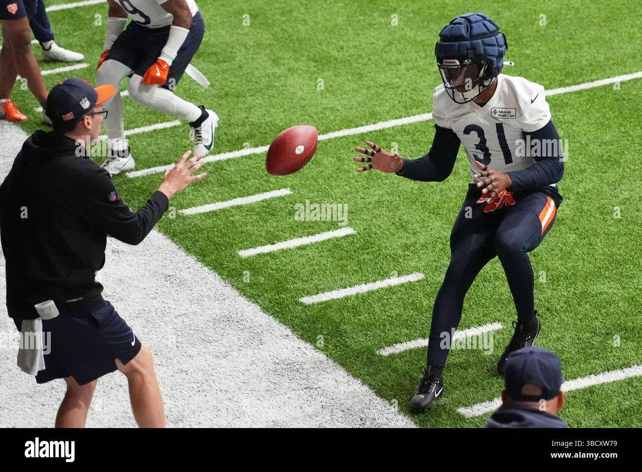 Chicago Bears defensive back Kevin Byard III catches a ball during NFL ...