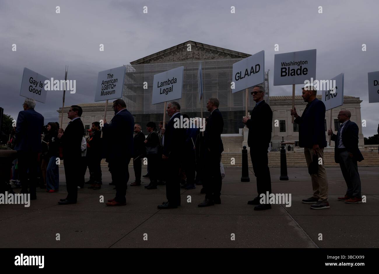 Washington Dc, Virginia, USA. 21st May, 2025. LGBTQ activists hold ...