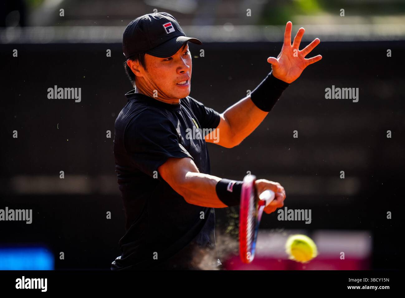 HAMBURG, GERMANY - MAY 21: Brandon Nakashima of United States plays a ...