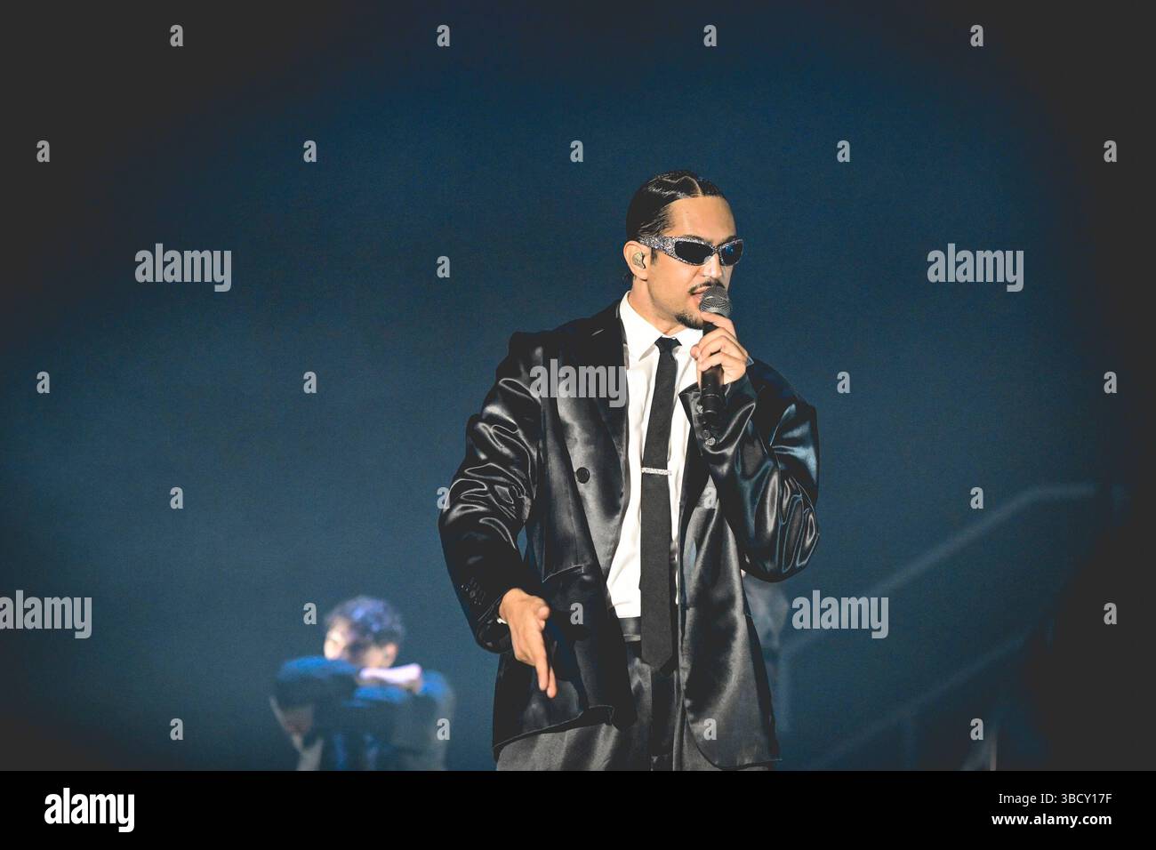 May 21, 2025, Napoli, Italy: Italian singer Mahmood performs live on ...