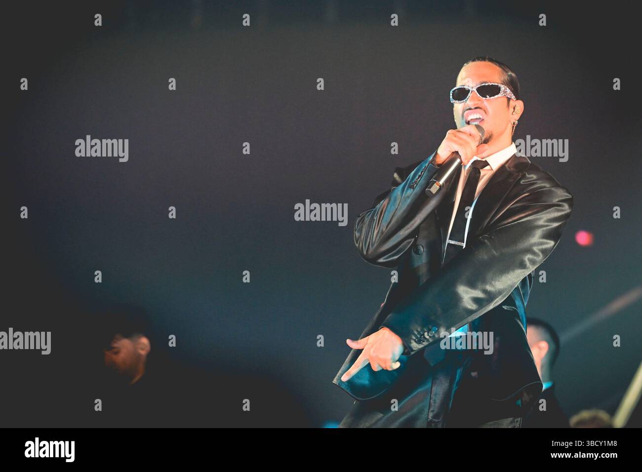 May 21, 2025, Napoli, Italy: Italian singer Mahmood performs live on ...