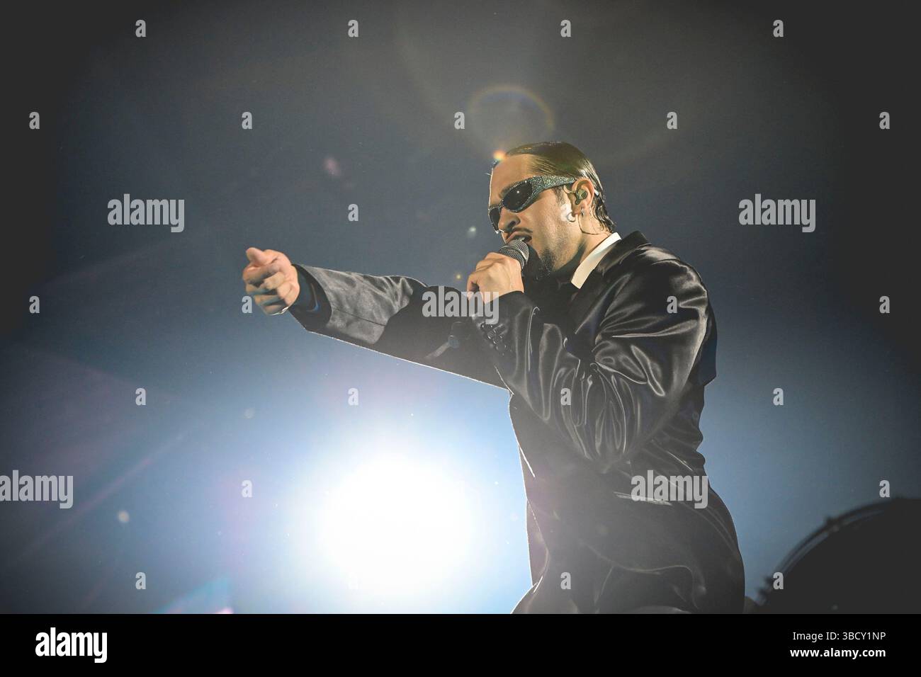 May 21, 2025, Napoli, Italy: Italian singer Mahmood performs live on ...