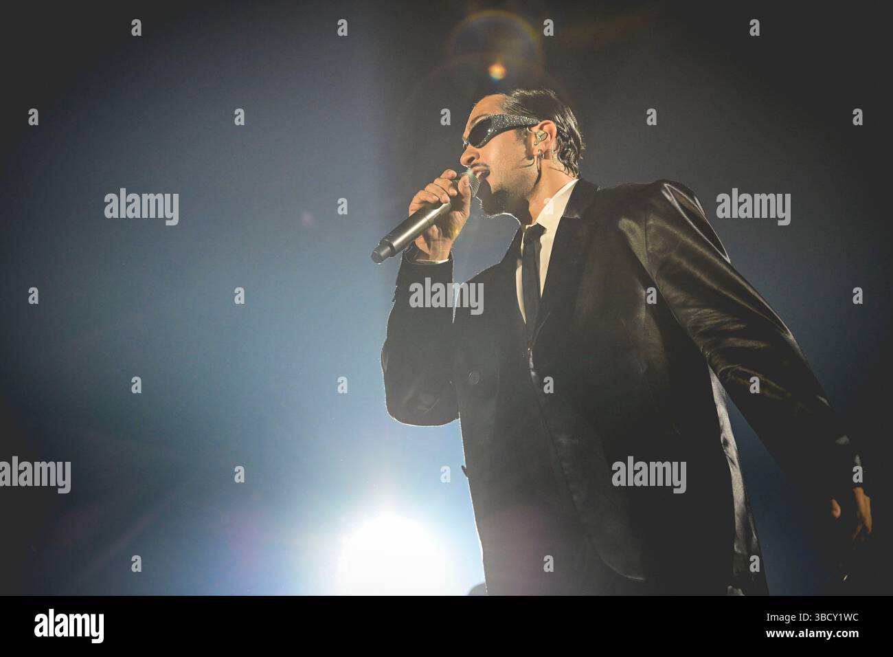 May 21, 2025, Napoli, Italy: Italian singer Mahmood performs live on ...