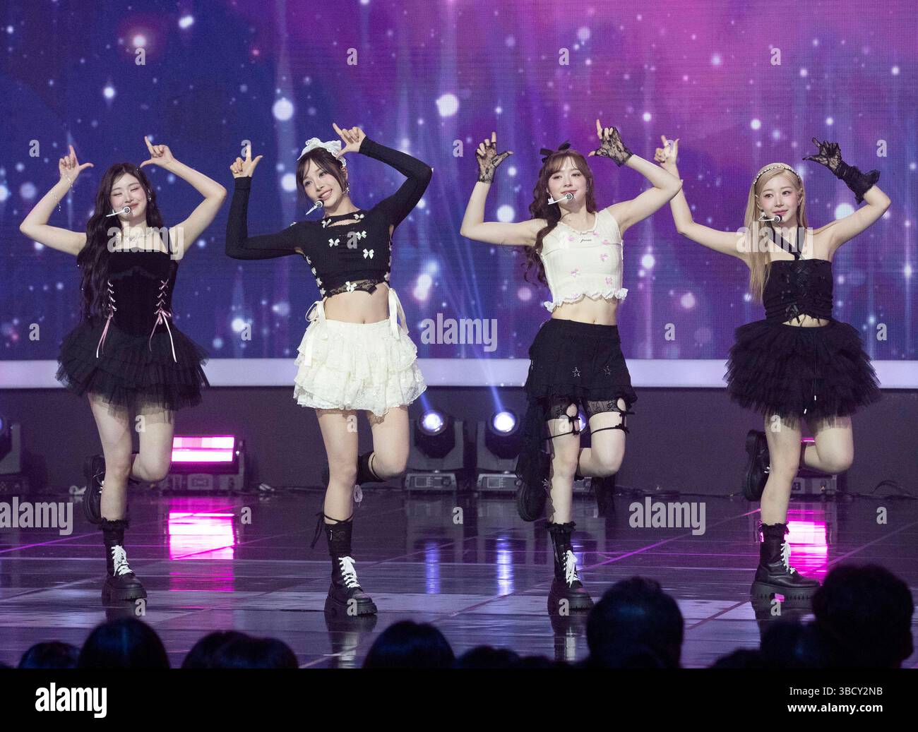 Goyang, South Korea. 21st May, 2025. Chanelle, Yewon, Athena, and Hana ...