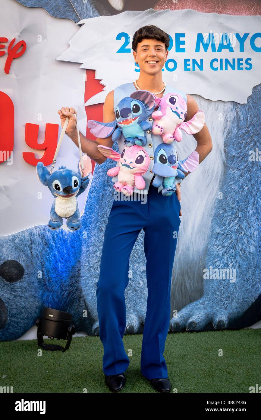 Madrid, Spain. 21st May, 2025. Ruben Aviles attends to ‘Lilo & Stich ...