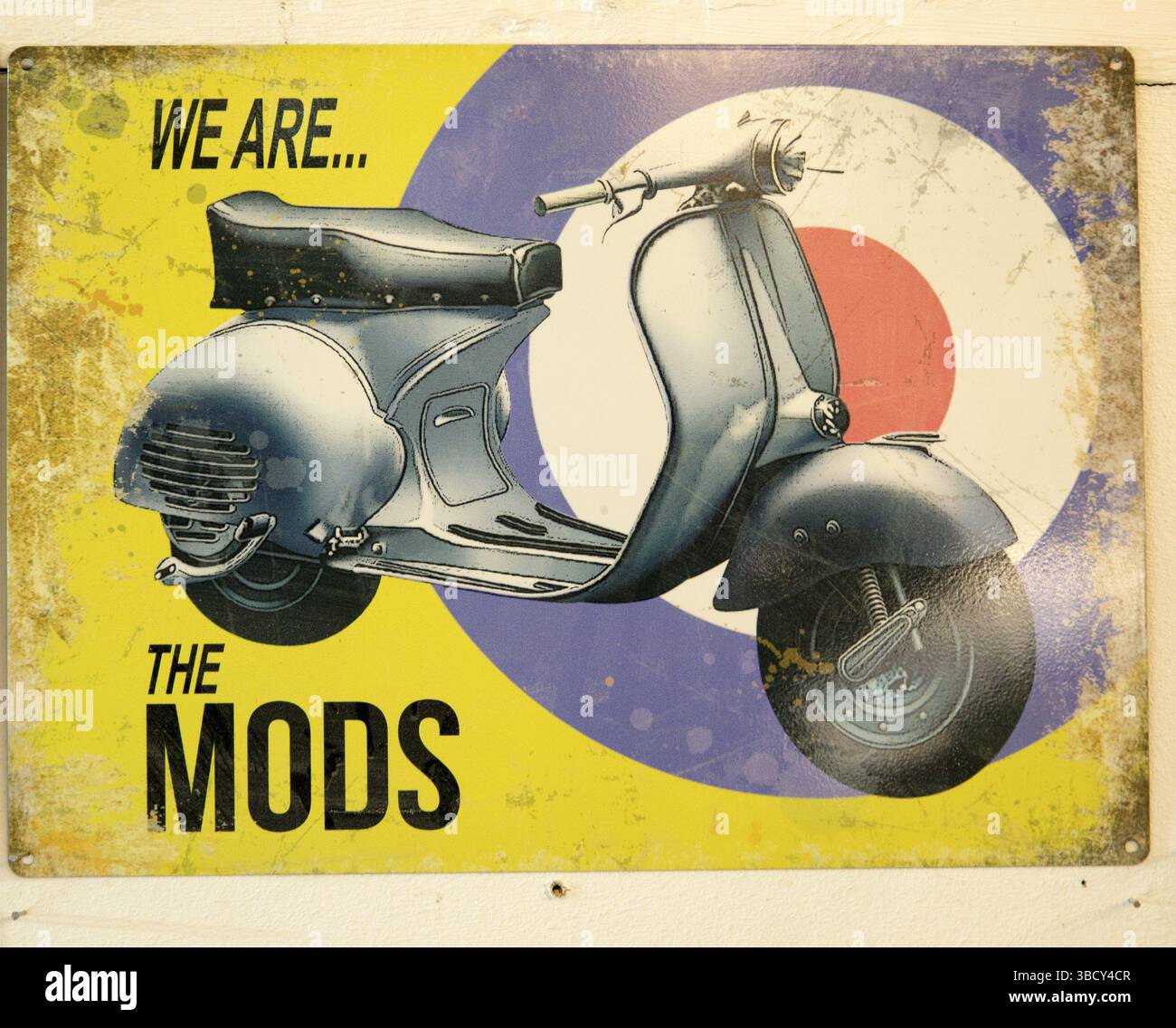 We are the Mods motorcycle scooter 1960s metal sign, Marlesford Mill ...