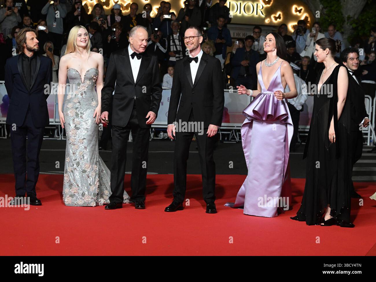 Cannes, France. 21st May, 2025. American actress Elle Fanning, Swedish ...