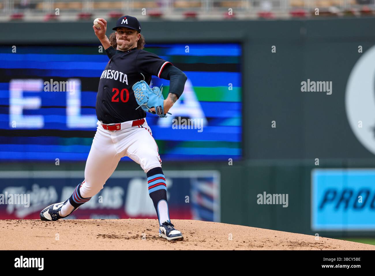 Minneapolis, Minnesota, USA. 21st May, 2025. Minnesota Twins pitcher ...