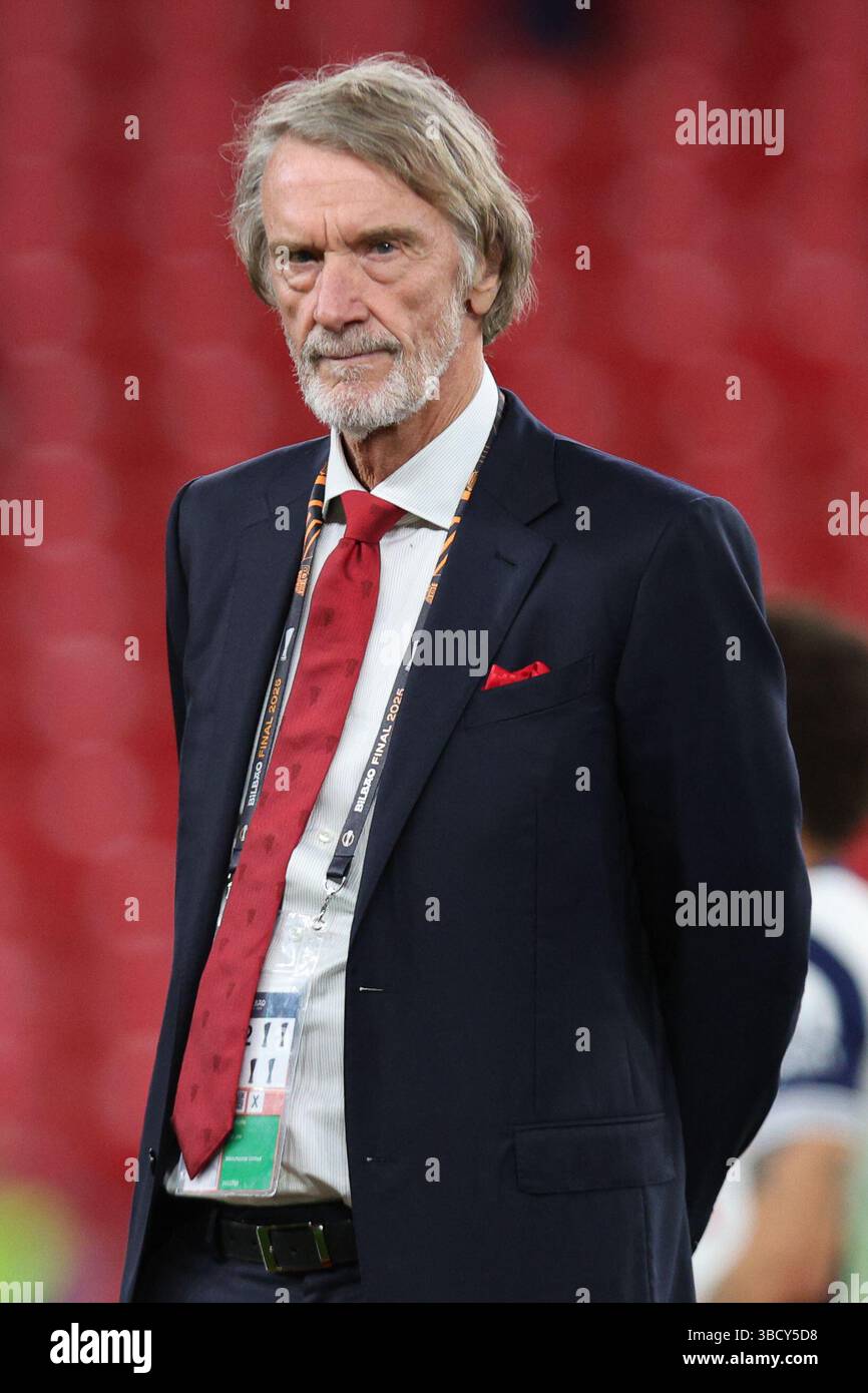BILBAO, SPAIN - 21st May 2025: Manchester United co-owner Sir Jim ...