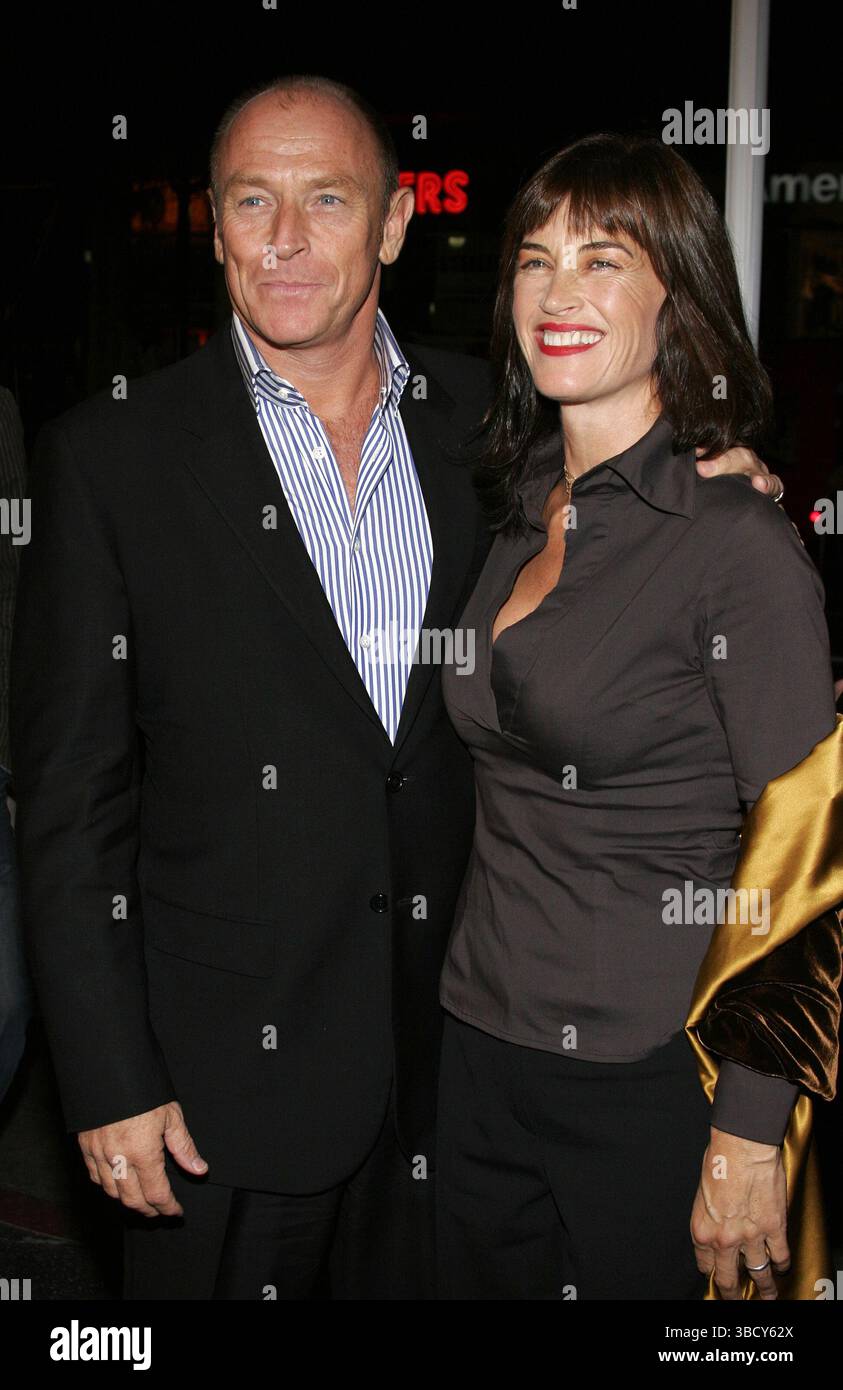 HOLLYWOOD, CA - OCTOBER 18, 2005: Amanda Pays and Corbin Bernsen at the ...