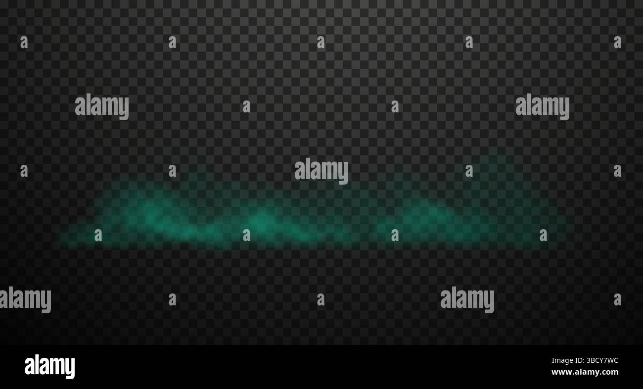 Realistic floating toxic green fog, smoke, steam clouds Stock Vector ...