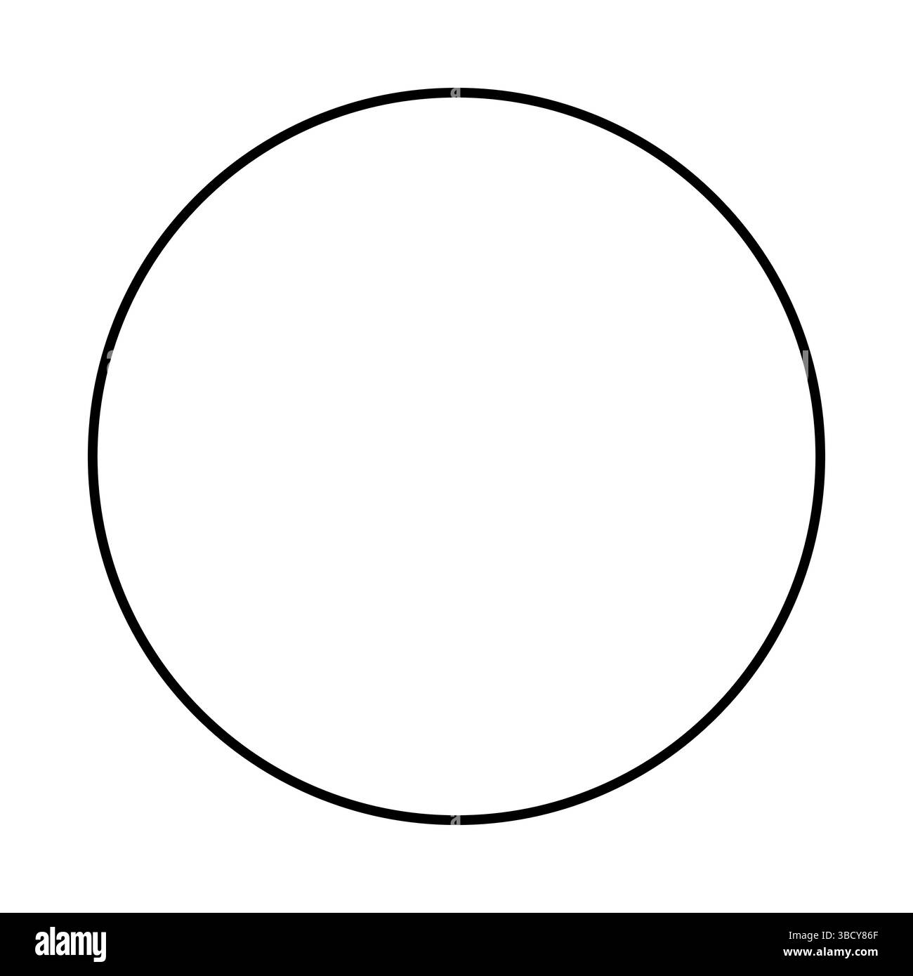 Circle in one segment. Minimalist line chart. Pizza or pie round shape ...