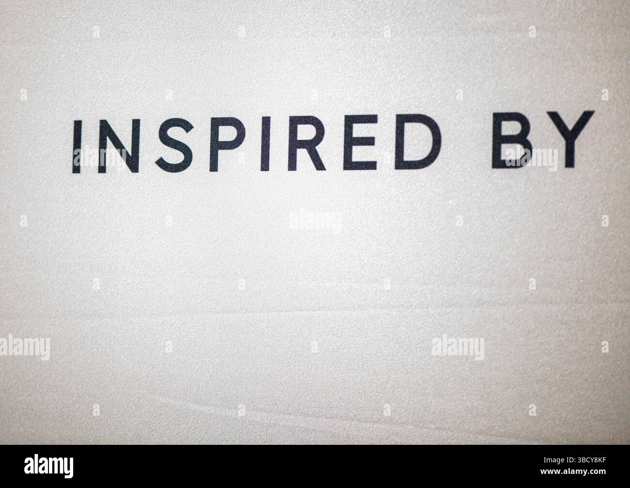 Inspired typeface design hi-res stock photography and images - Alamy