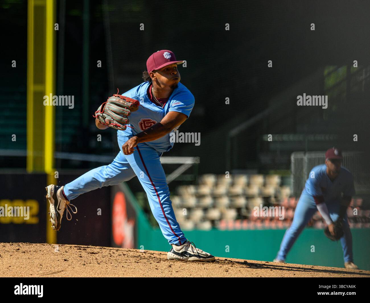May 21, 2025: Starting BCU pitcher Edwin Sanchez (24) during SWAC ...