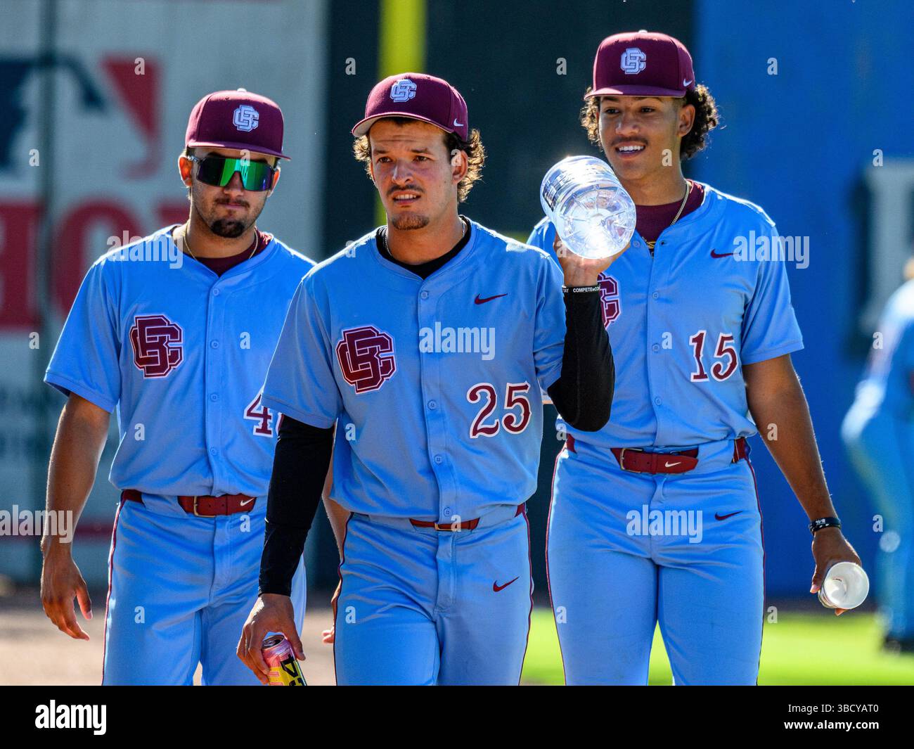 May 21, 2025: BCU pitcher Brandon Vazquez (40), BCU pitcher Robert ...