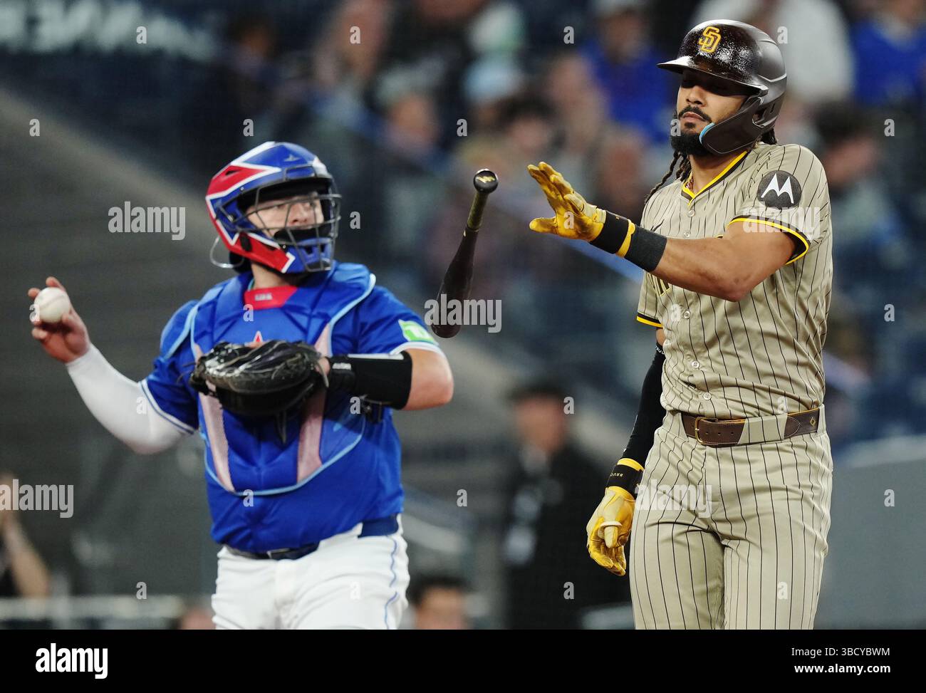 Toronto, Canada. 21st May, 2025. San Diego Padres' Fernando Tatis Jr ...