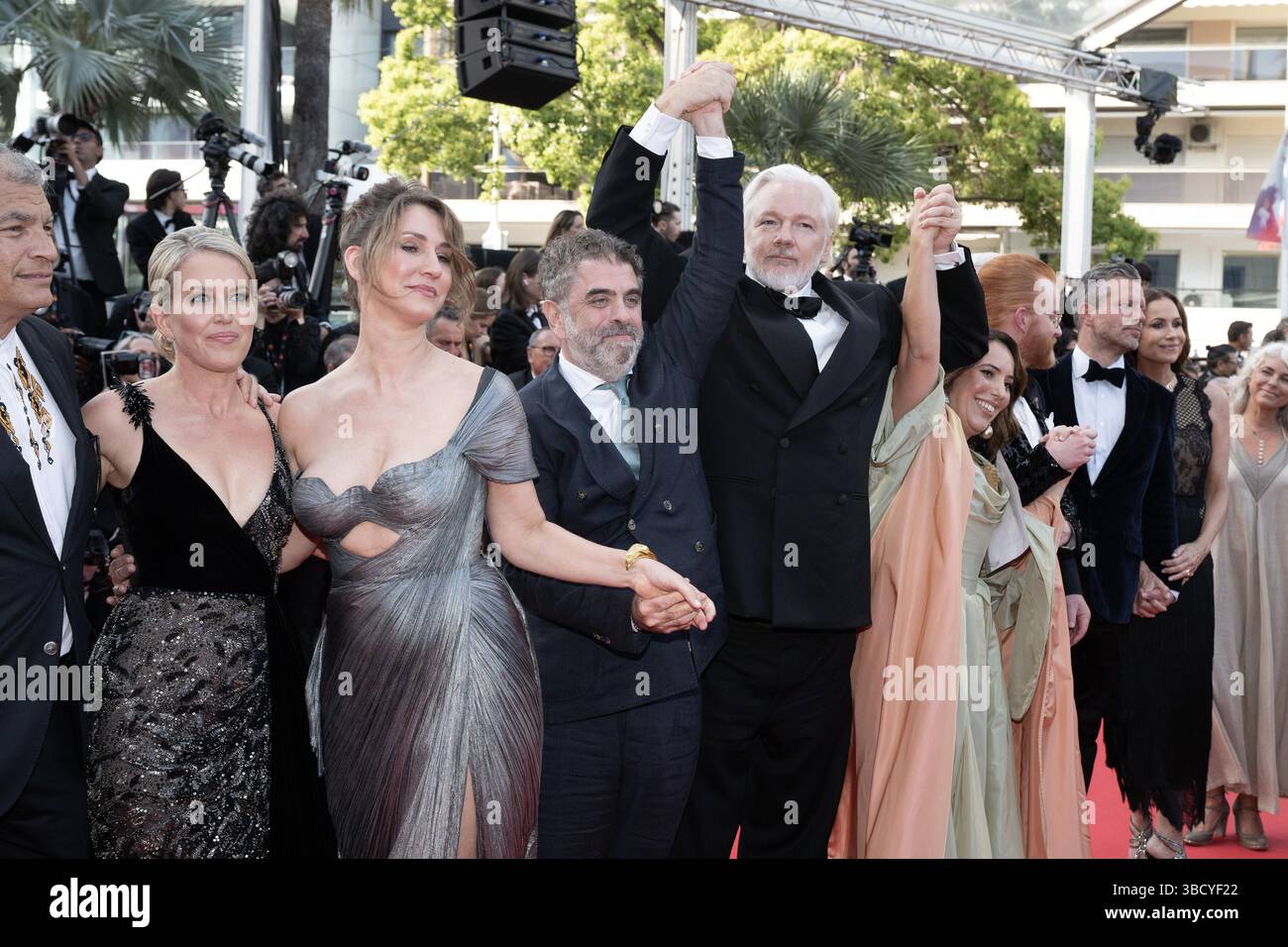 Cannes, France. 21st May, 2025. Stella Assange, Julian Assange, Eugene ...
