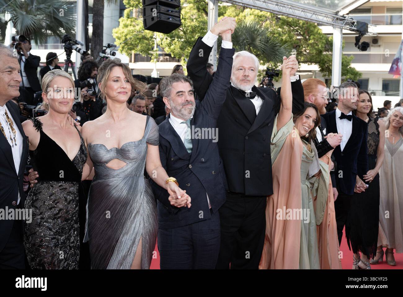 Cannes, France. 21st May, 2025. Stella Assange, Julian Assange, Eugene ...
