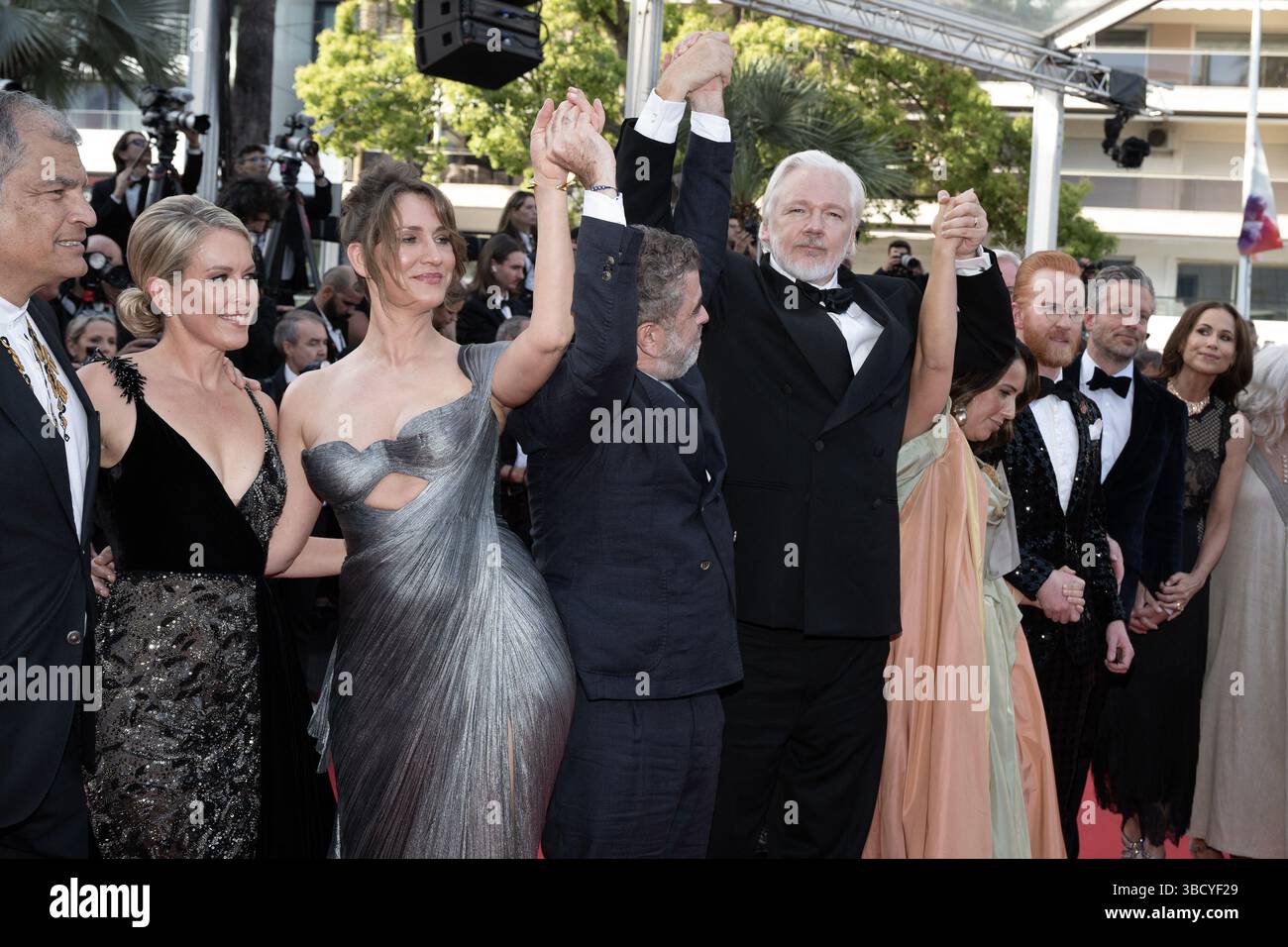 Cannes, France. 21st May, 2025. Stella Assange, Julian Assange, Eugene ...