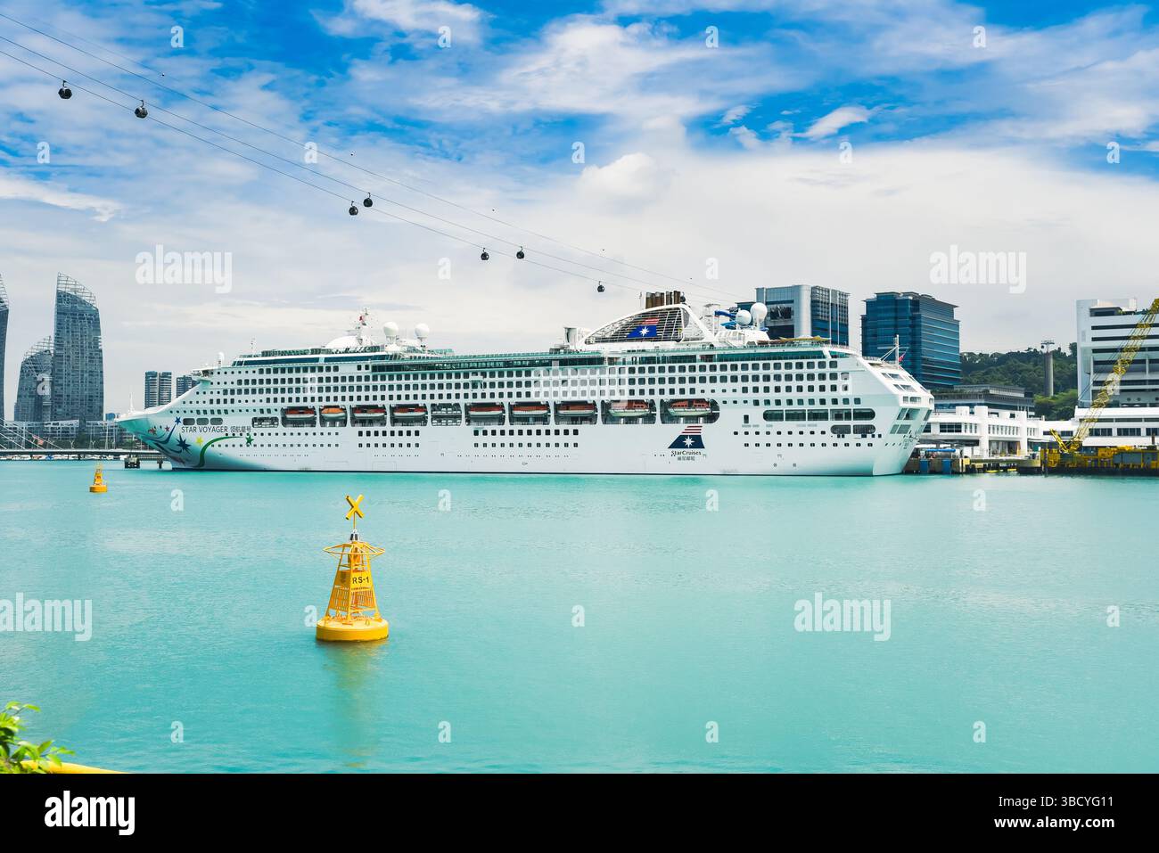 Singapore, Singapore - 4 April 2025: Star Voyager cruise ship docked at ...