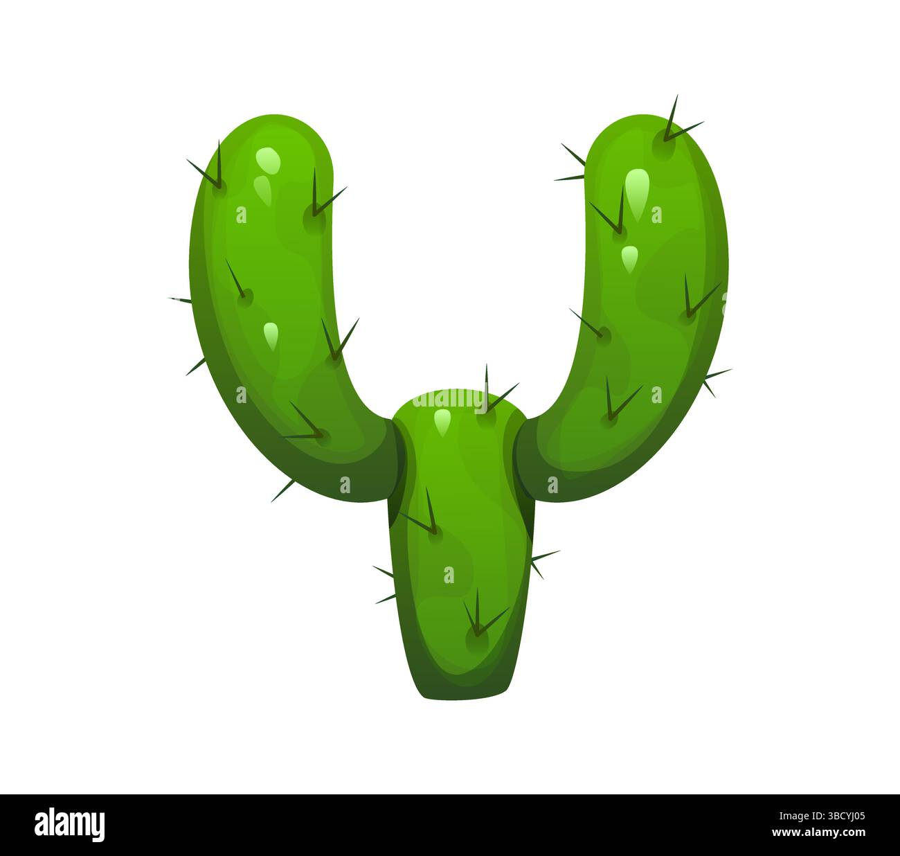 Texas desert cactus cowboy font typeset letter Y. Texas English ...