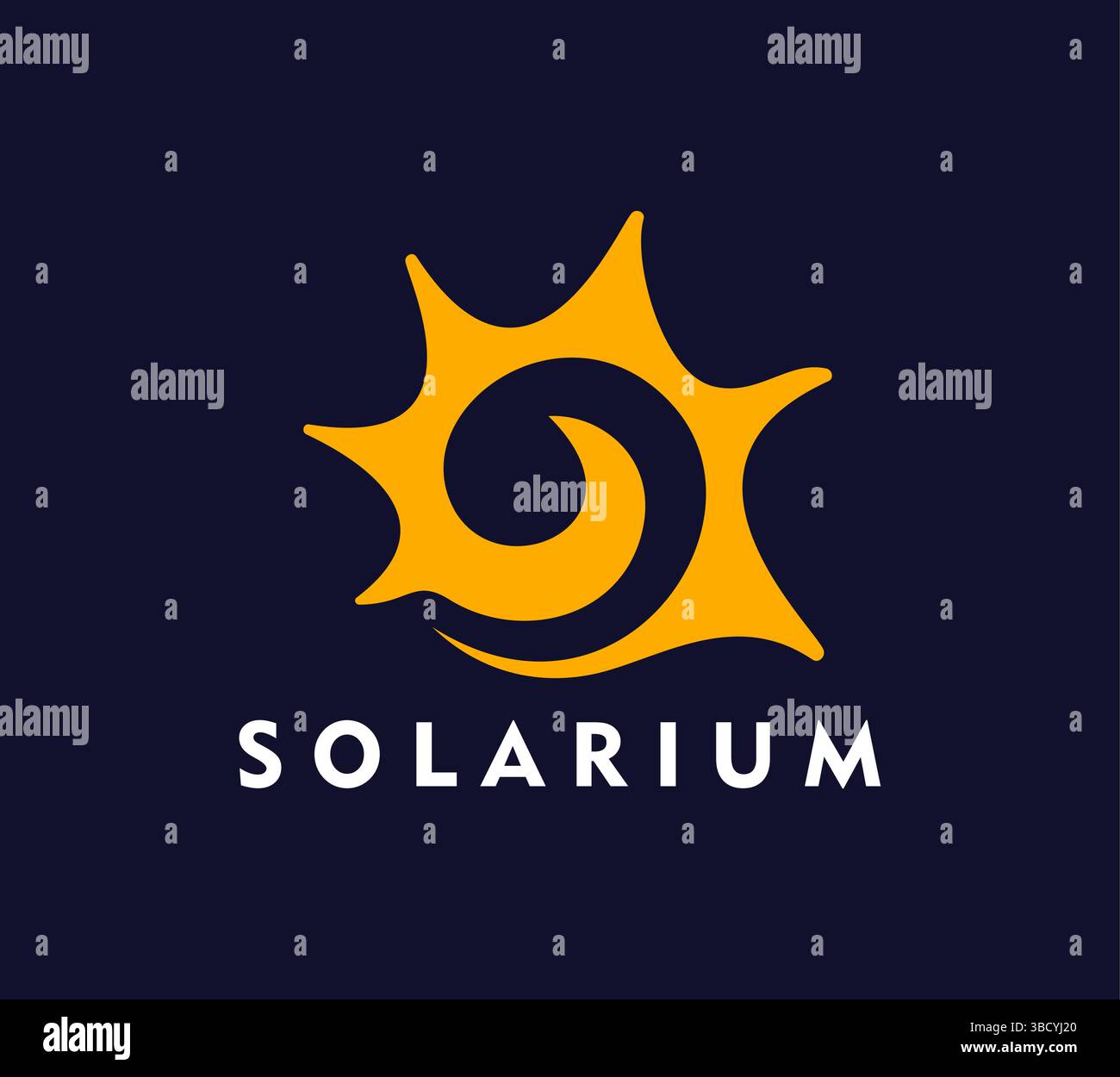 Solarium tan icon, summer beach sun symbol for tanning salons or ...
