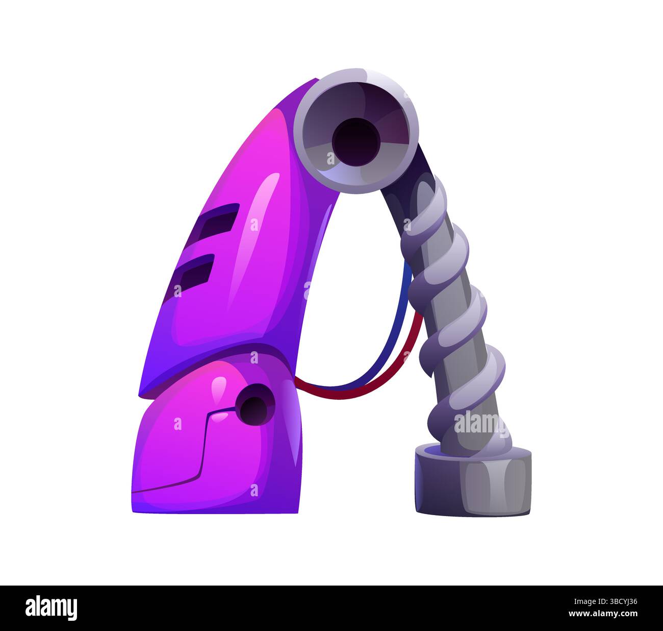 Robot cartoon font of cyborg machine hand gear for typeface, vector ...