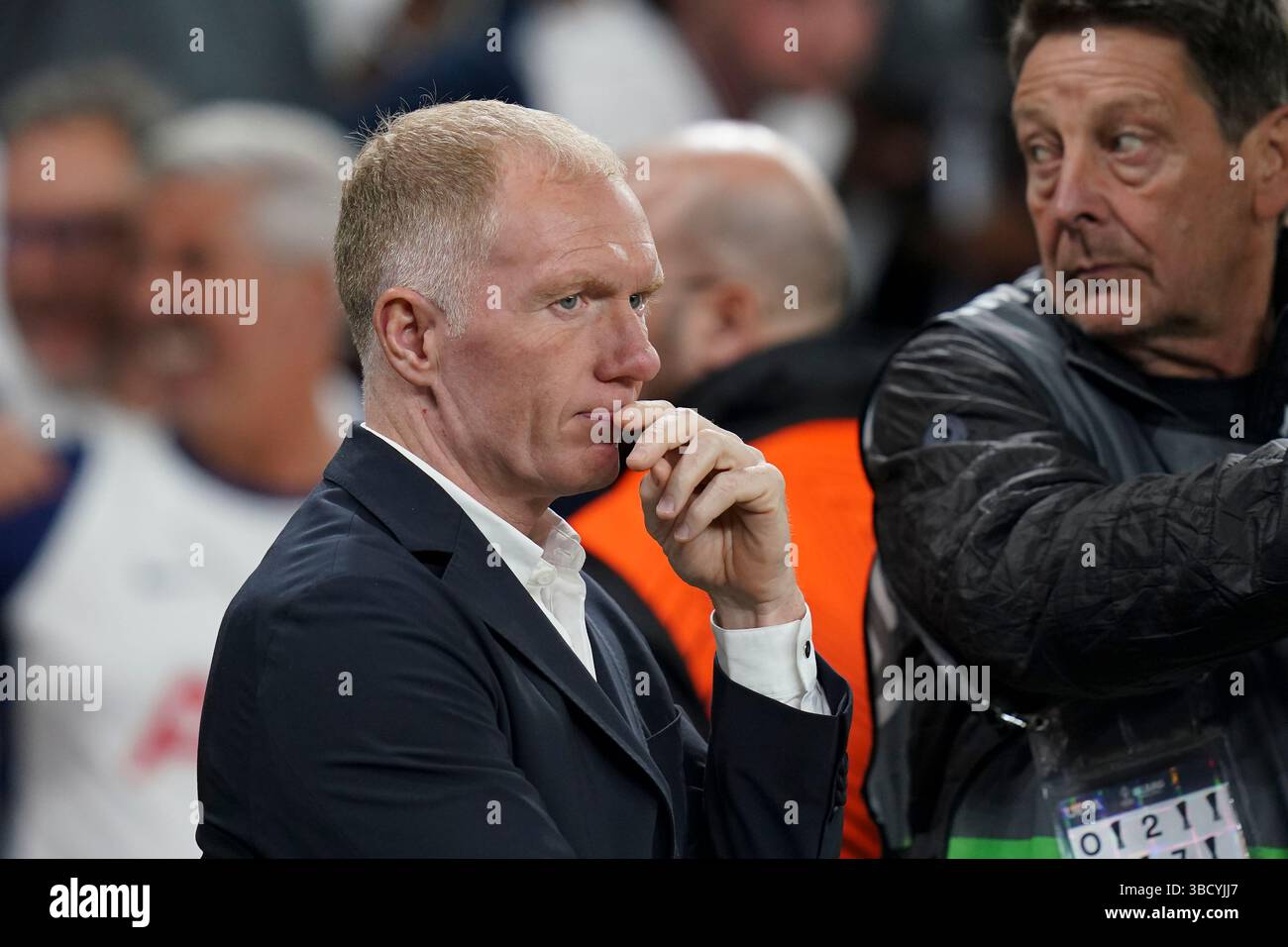 Bilbao, Spain. 21st May, 2025. Paul Scholes at full time during the ...