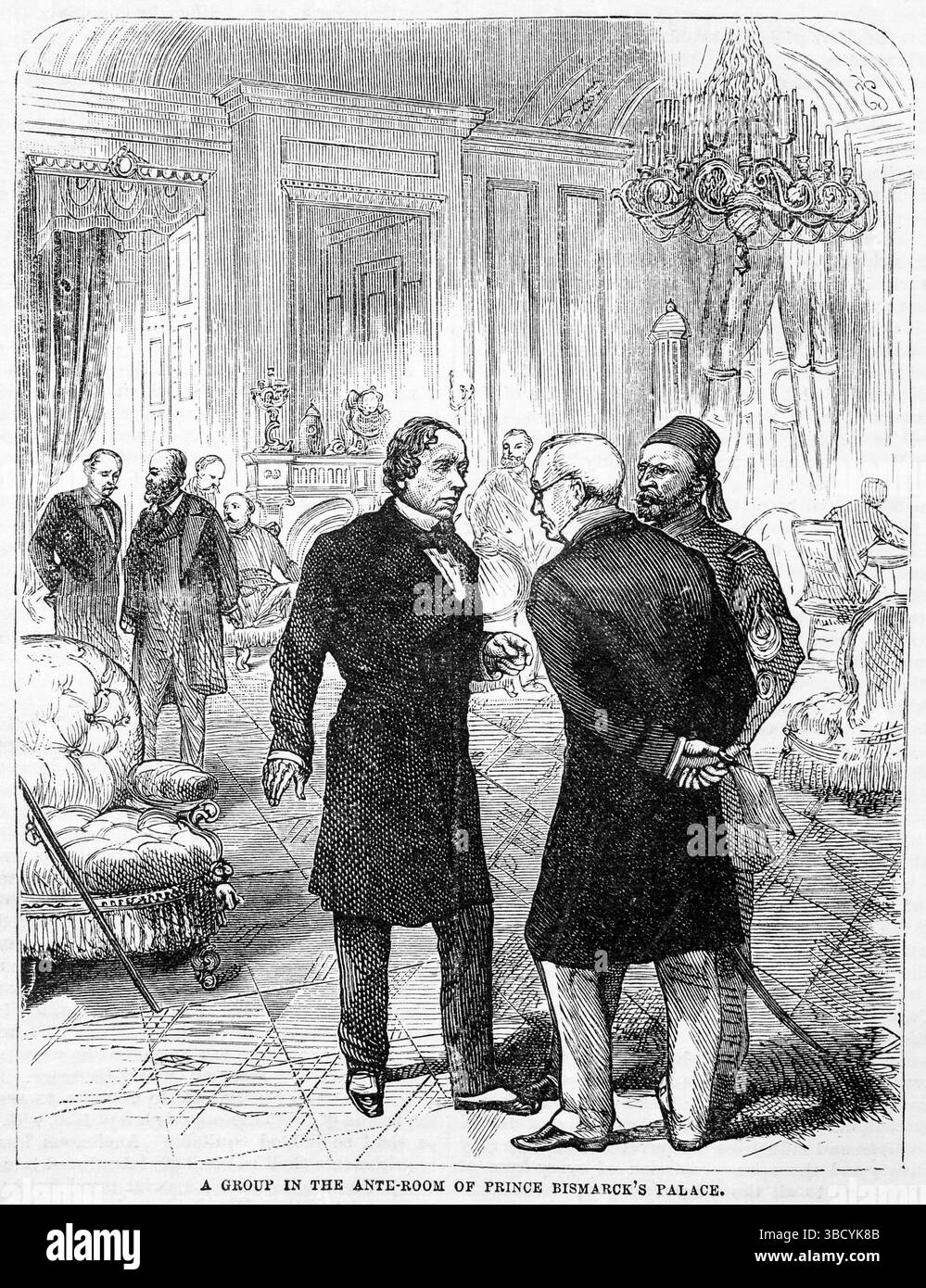 The Congress of Berlin - A group in the anteroom of Prince Otto von ...