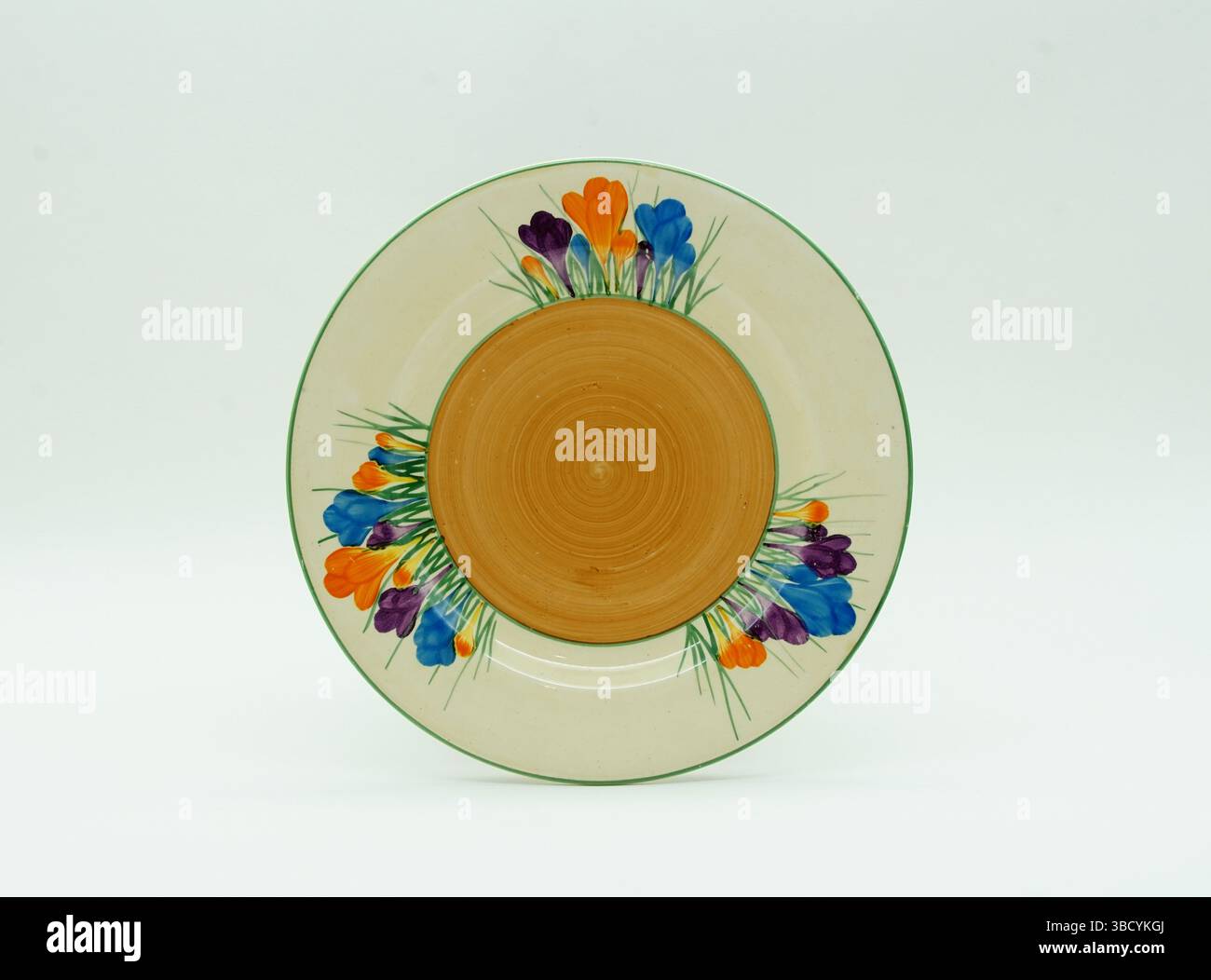 Clarice Cliff crocus design plate, circa 1928 Stock Photo - Alamy