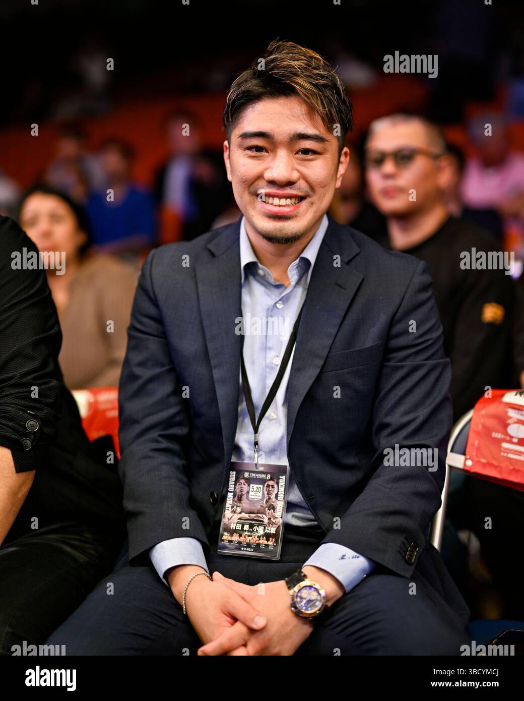 Masayuki Ito, Treasure Boxing Promotion chairman is seen during the WBO ...