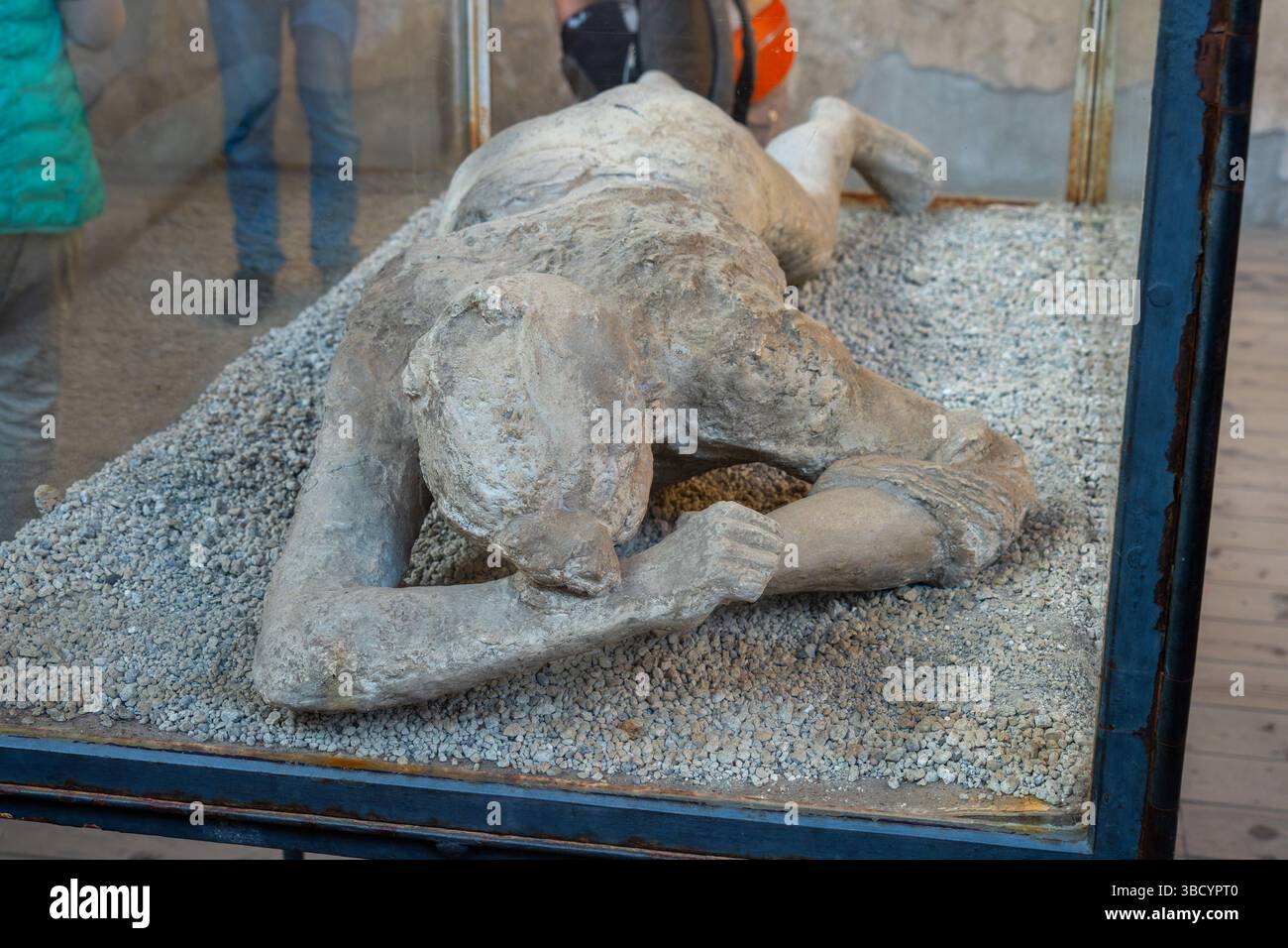 Plaster cast of Pompeii, Italy victim Stock Photo - Alamy