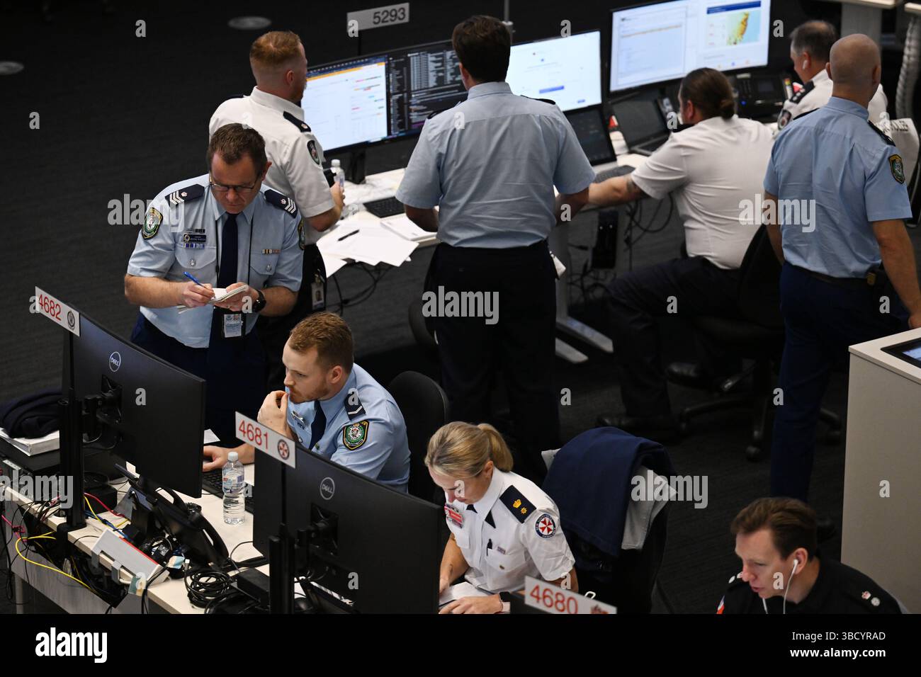 Emergency services personal from Police, Ambulance, SES, RFS, Fire and ...