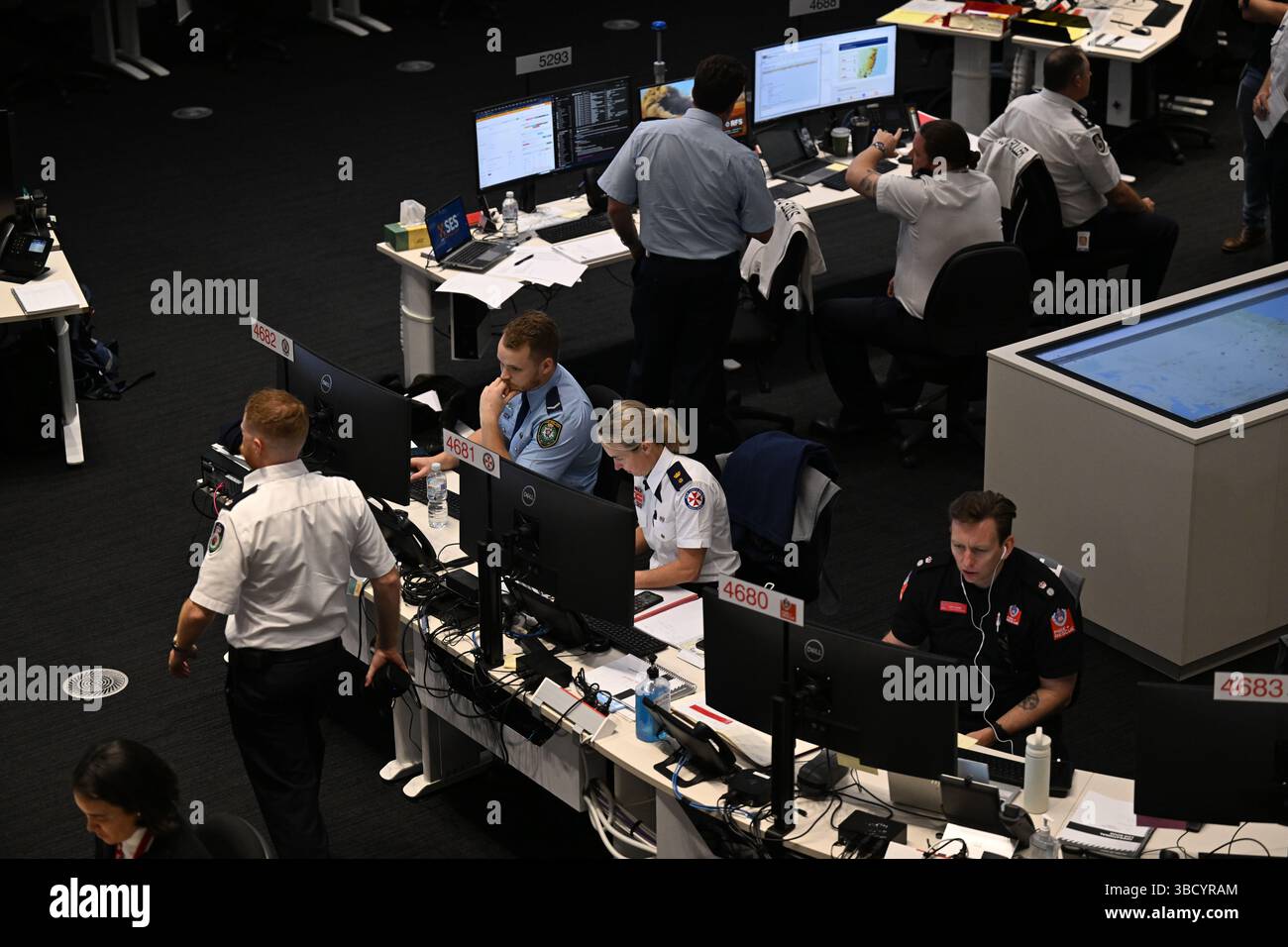 Emergency services personal from Police, Ambulance, SES, RFS, Fire and ...