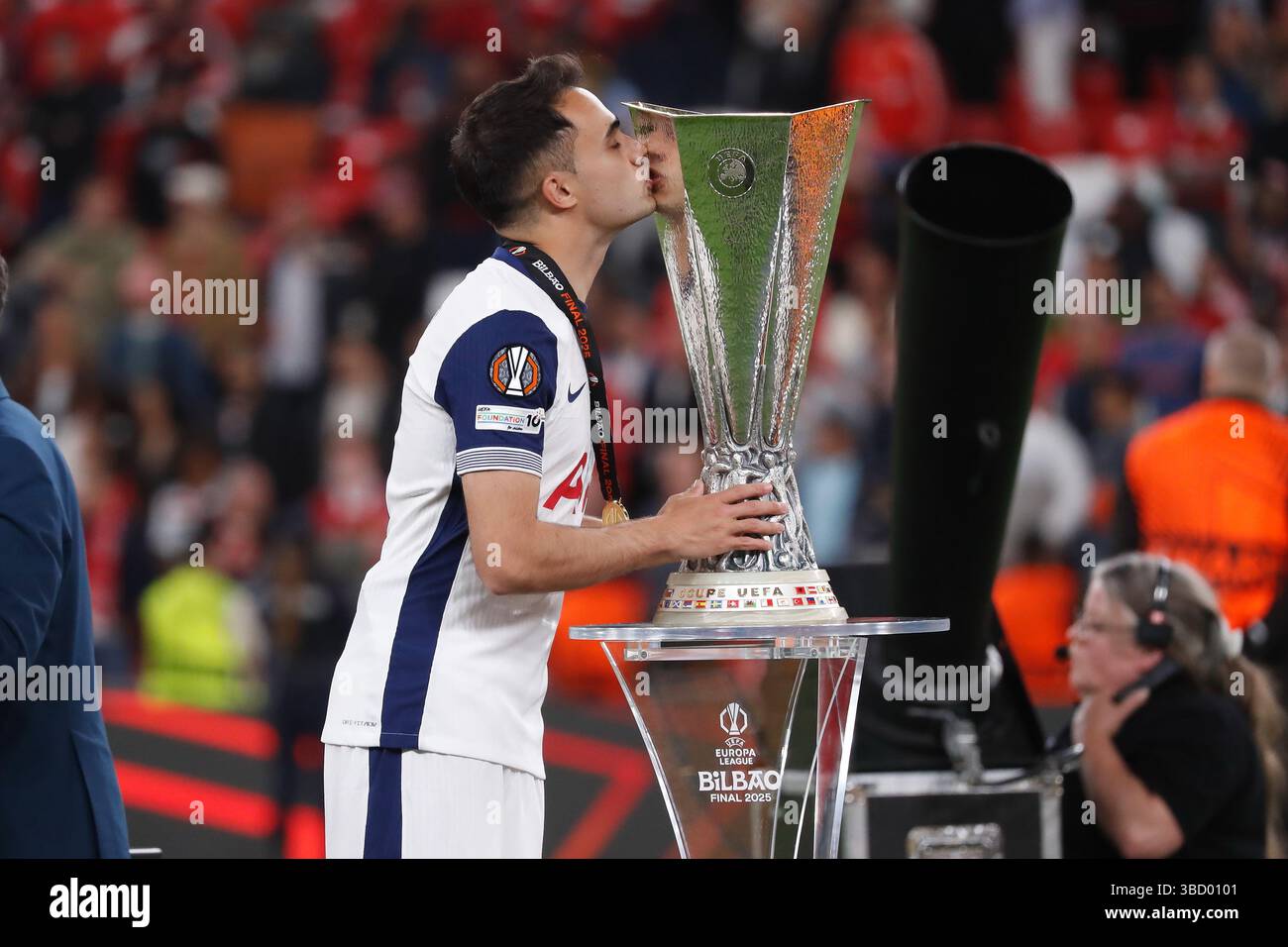 Bilbao, Spain. 21st May, 2025. Sergio Reguilon (Tottenham) Football ...