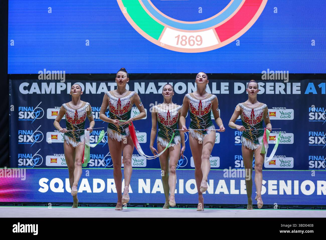 Turin, Italy. 17th May, 2025. Italy team seen during Rhythmic ...