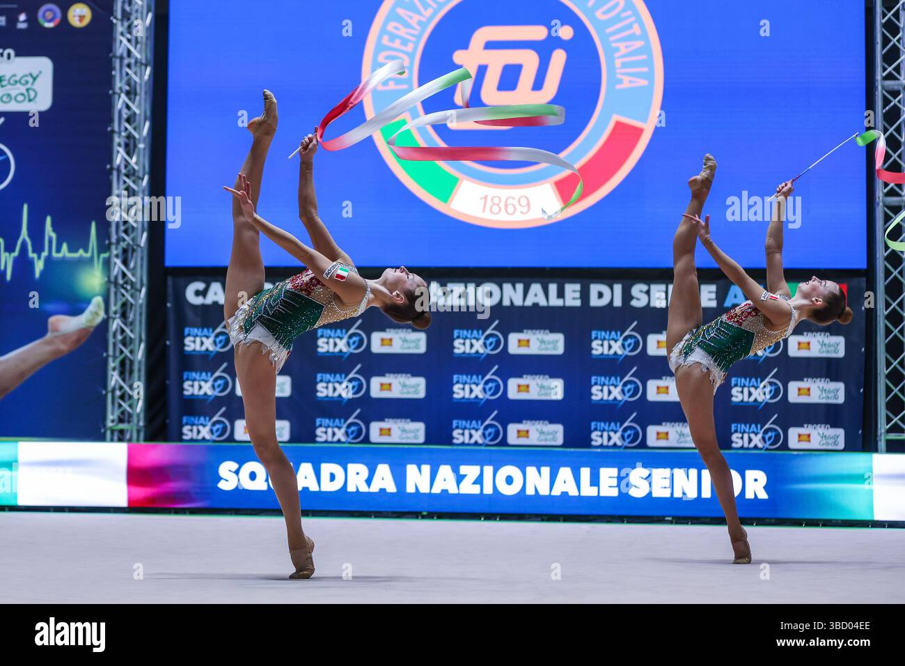 Turin, Italy. 17th May, 2025. Italy team seen during Rhythmic ...
