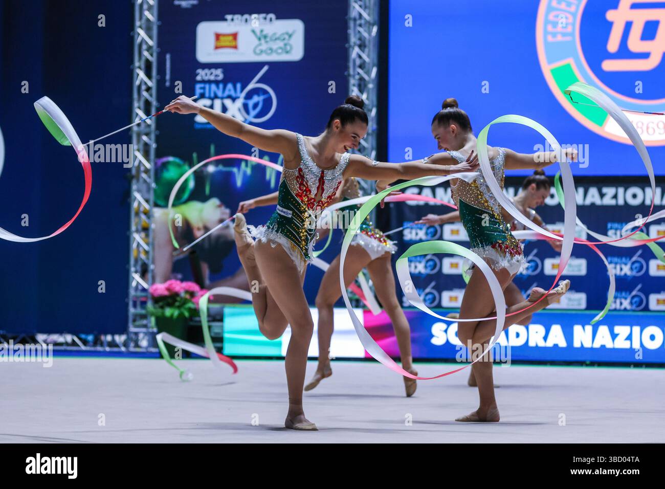 Turin, Italy. 17th May, 2025. Italy team seen during Rhythmic ...