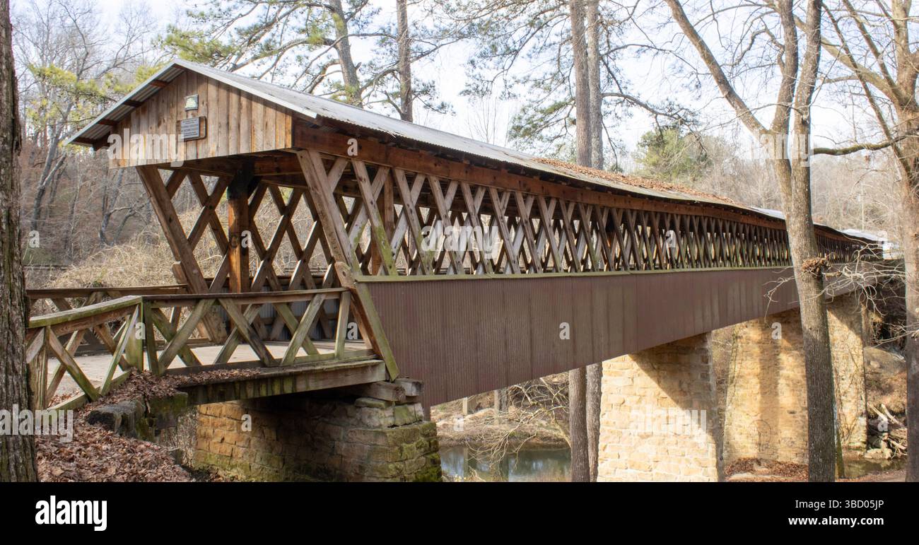Crossing Crooked Creek, the Clarkson Covered Bridge in Cullman, Alabama ...