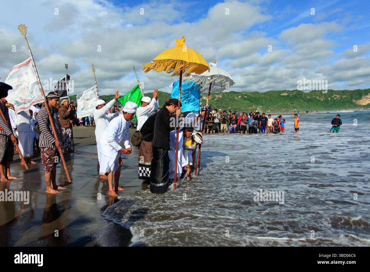 Hindus perform Melasti ceremony as a symbol of sanctifying the hearts ...