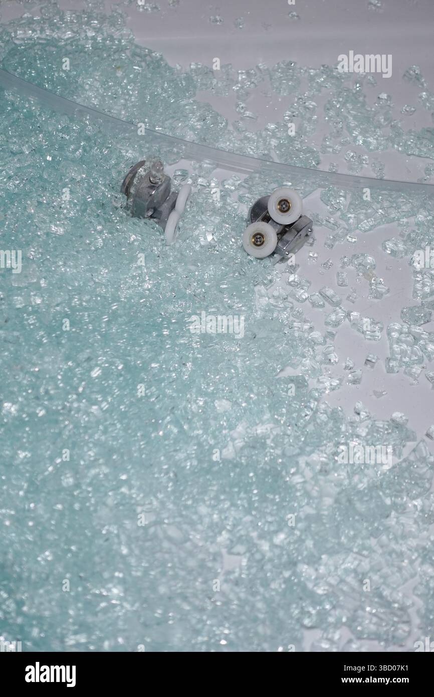Shattered glass scattered across hi-res stock photography and images ...