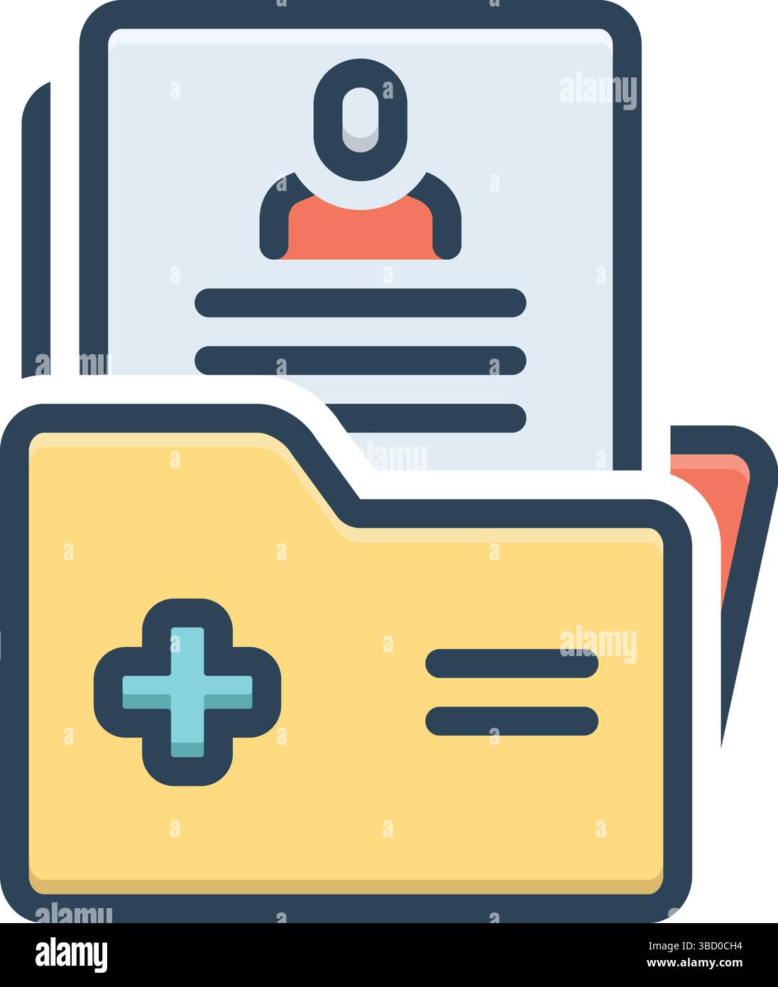 Icon for patient file, patient record Stock Vector Image & Art - Alamy