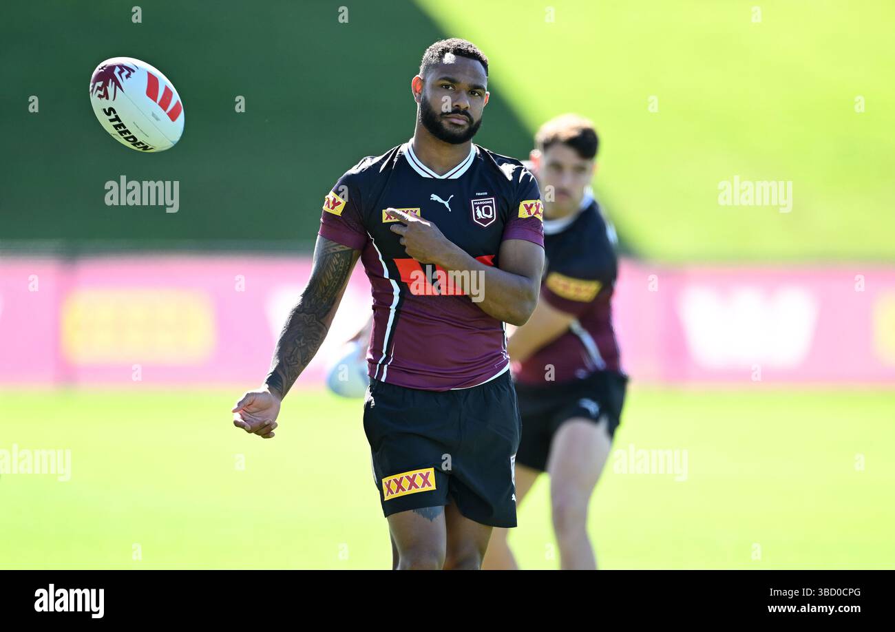 Hamiso Tabuai-Fidow during a Queensland Maroons State of Origin ...