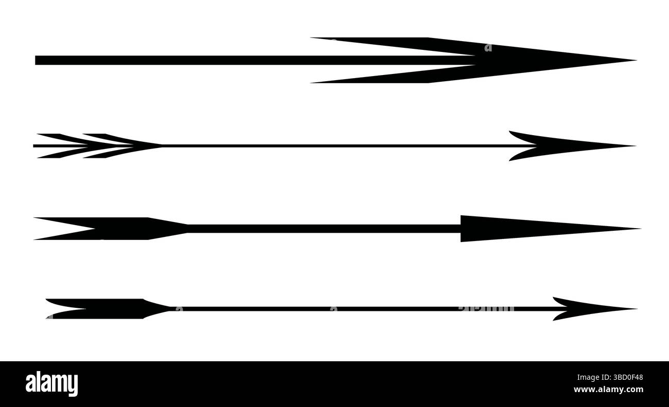 Straight arrow simple vector Cut Out Stock Images & Pictures - Alamy