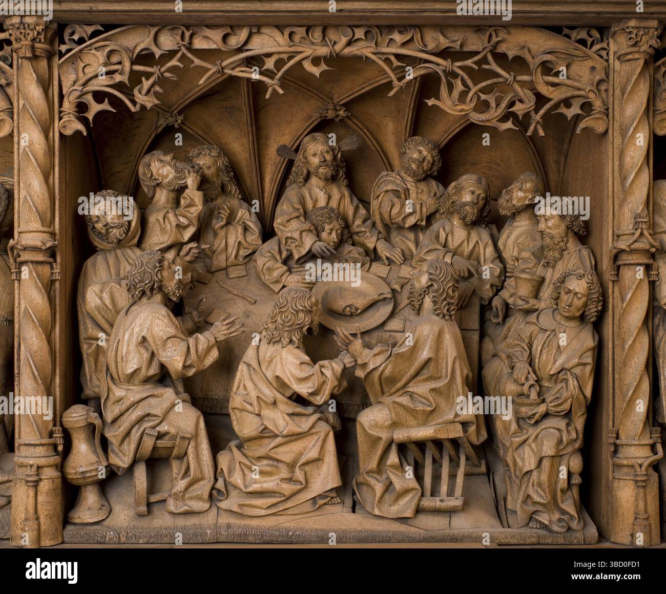 High altar (1488-1506), predella, Last Supper by Jan van Halderen, St ...
