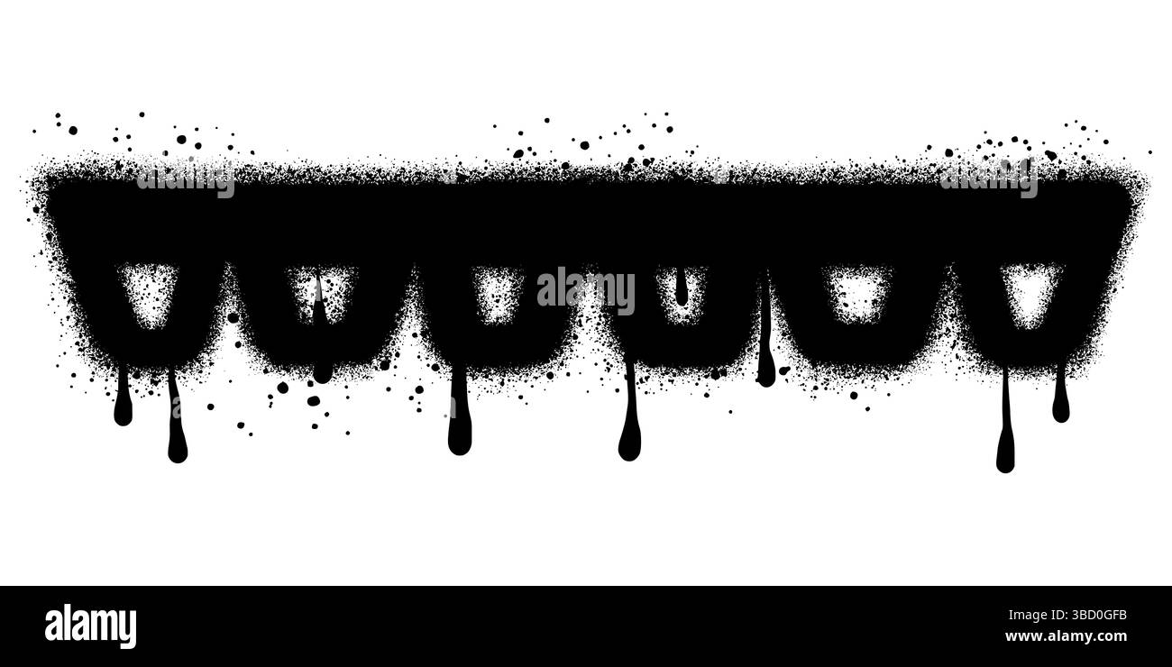 Ice cube graffiti with black spray paint.vector illustration Stock ...