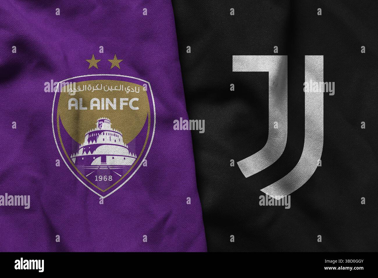 Pringsewu, Lampung; May 22, 2025; texture of Al Ain football club logo ...