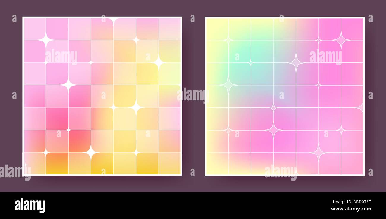 Y2k star pattern backgrounds - gradient mesh squiggly lines with white ...
